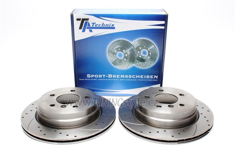Sportovní brzdové kotouče TA Technix - zadní chlazené 300mm - BMW E81 ...