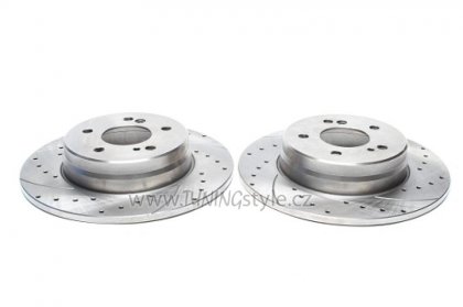 Sportovní brzdové kotouče TA Technix - zadní 290mm - Mercedes-Benz C ...