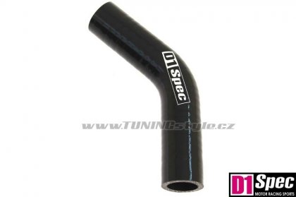 Silikonová hadice, koleno D1Spec Black 45° 80mm XL | TuningStyle.cz